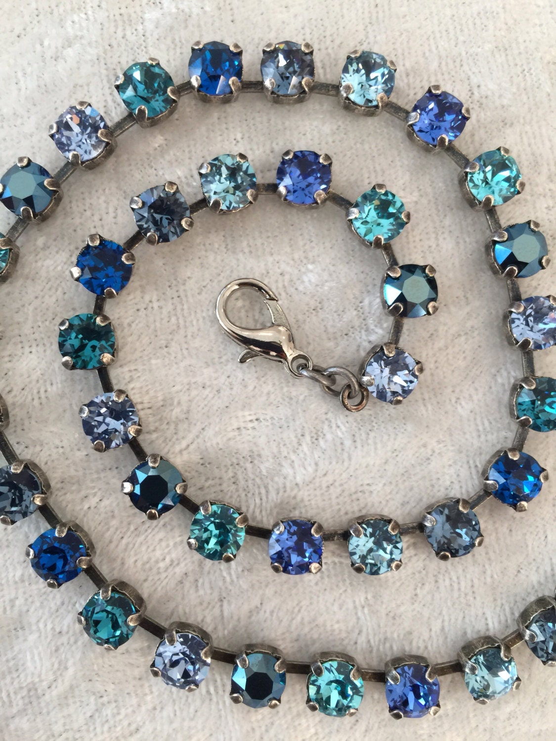 Crystal Necklace Genuine Swarovski Crystals Choker 6mm | Etsy