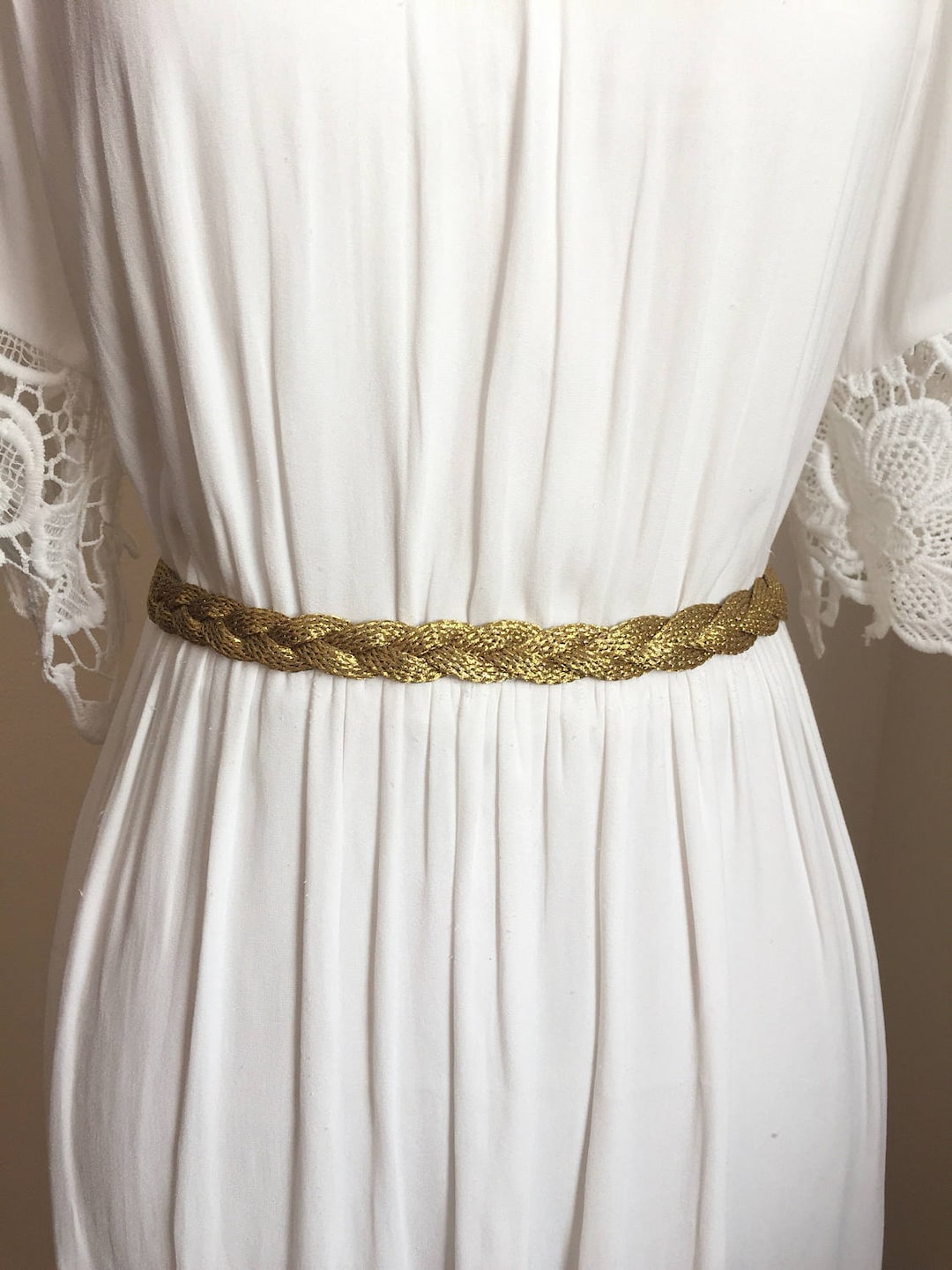 Lux Braided Sash, Chunky Gold Braid Sash - Etsy