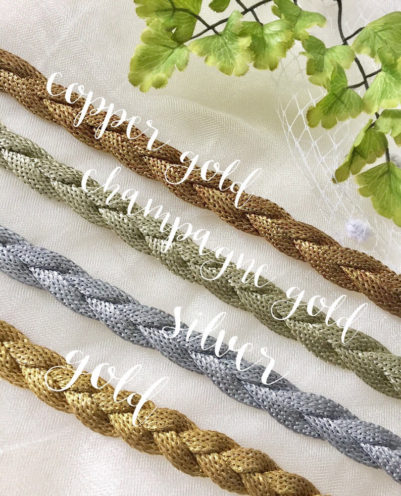 Lux Braided Sash, Chunky Gold Braid Sash - Etsy