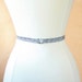Ruby Red Sparkly Elastic Bridal Belt With Applique - 5/8" - Etsy