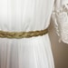 Lux Braided Sash, Chunky Gold Braid Sash - Etsy