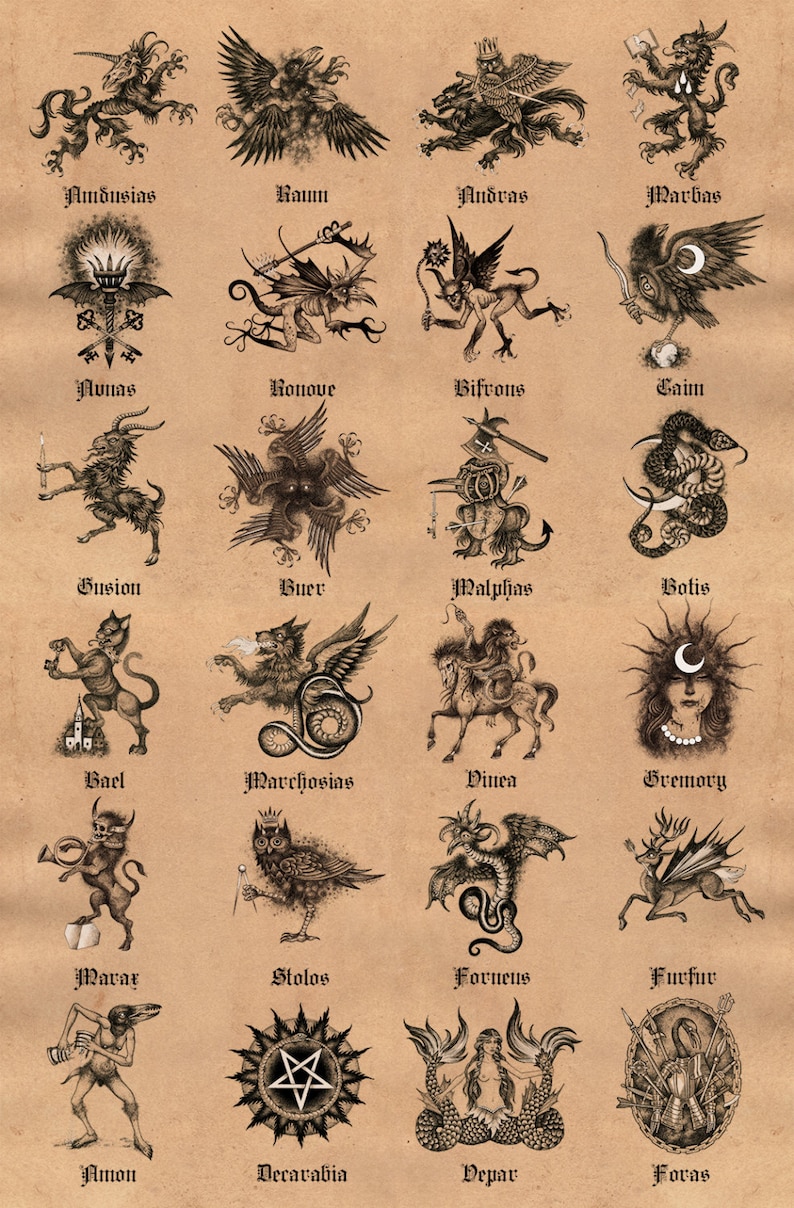 Goetia: The Lesser Key of Solomon Signed Poster Print | Etsy