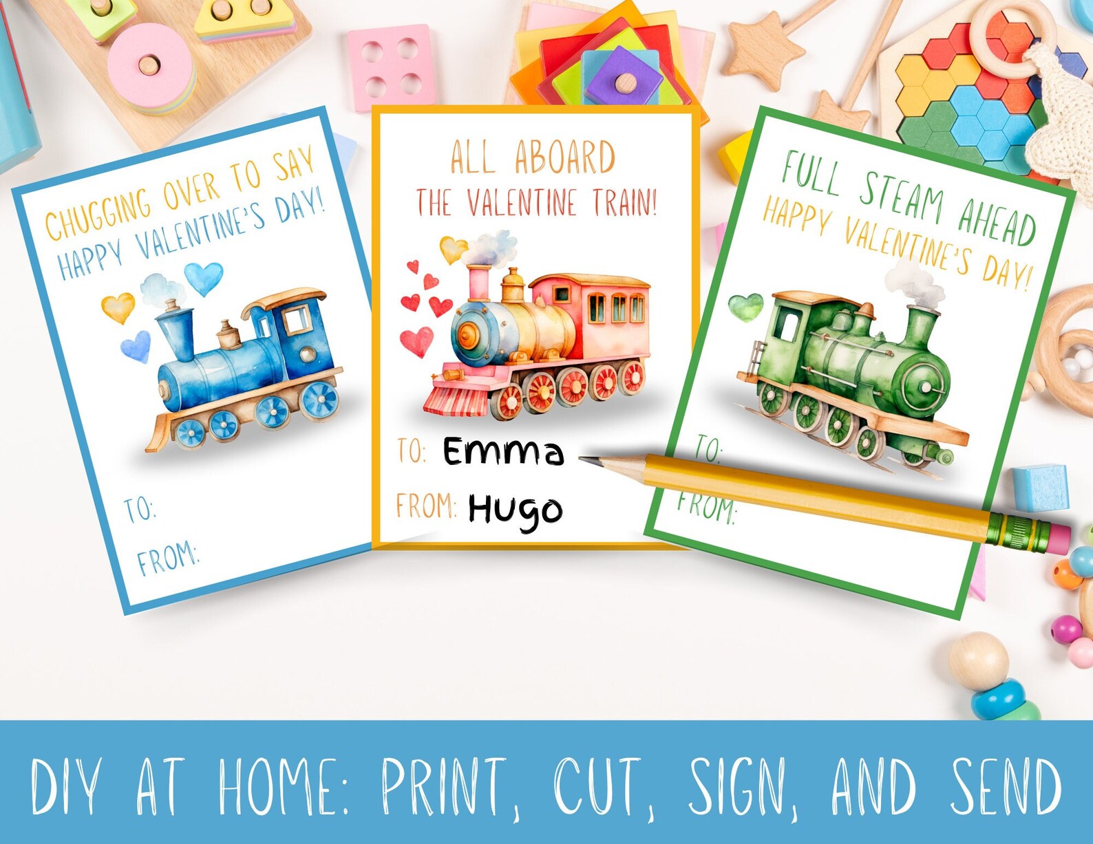 Train Valentine Cards, Boy Valentine, Boys Valentine Cards, Train ...