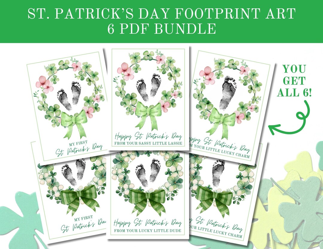 DIY Baby St Patrick's Day Keepsake Art for NICU Parents, St Patrick's ...