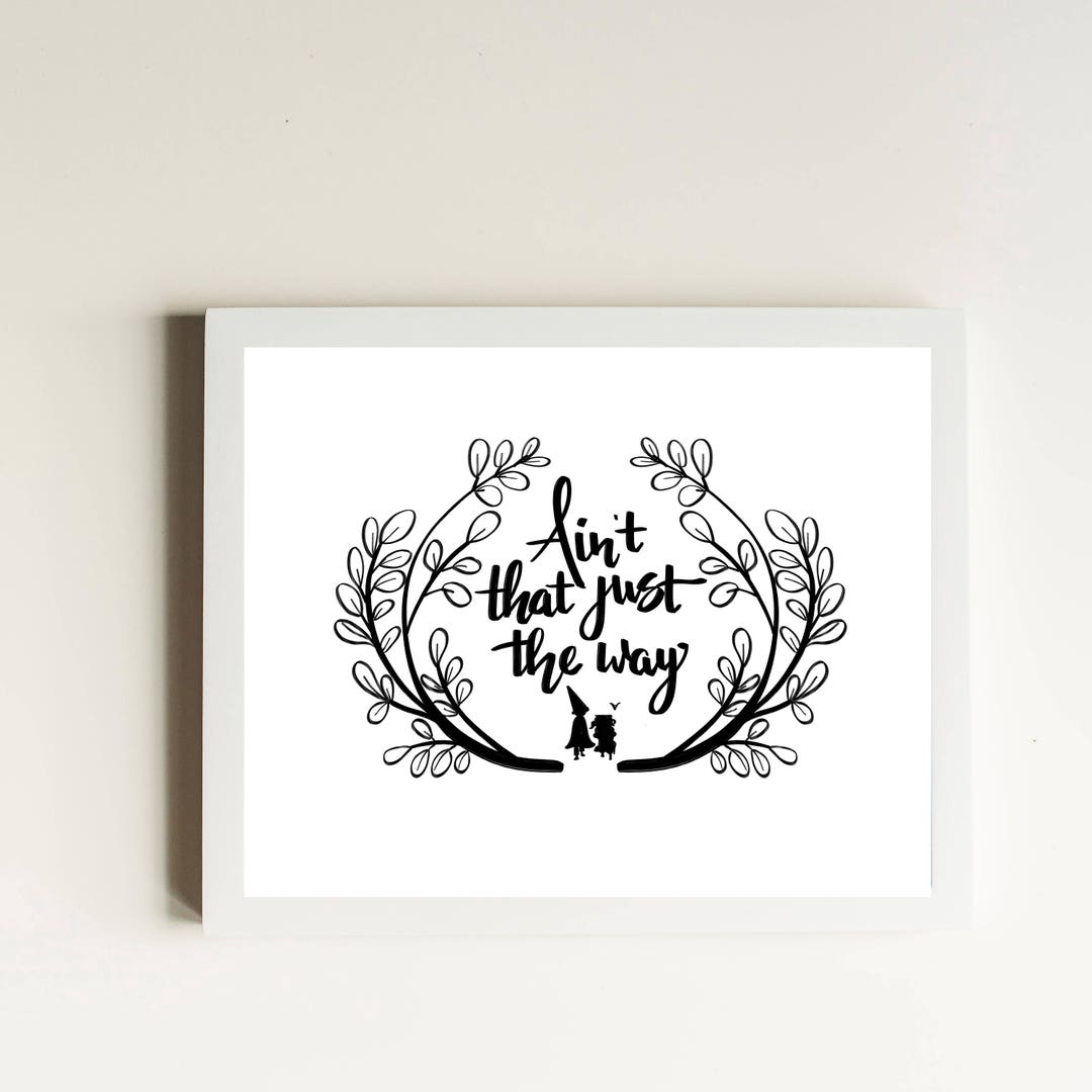 Just the Way Art Print // Over the Garden Wall - Etsy