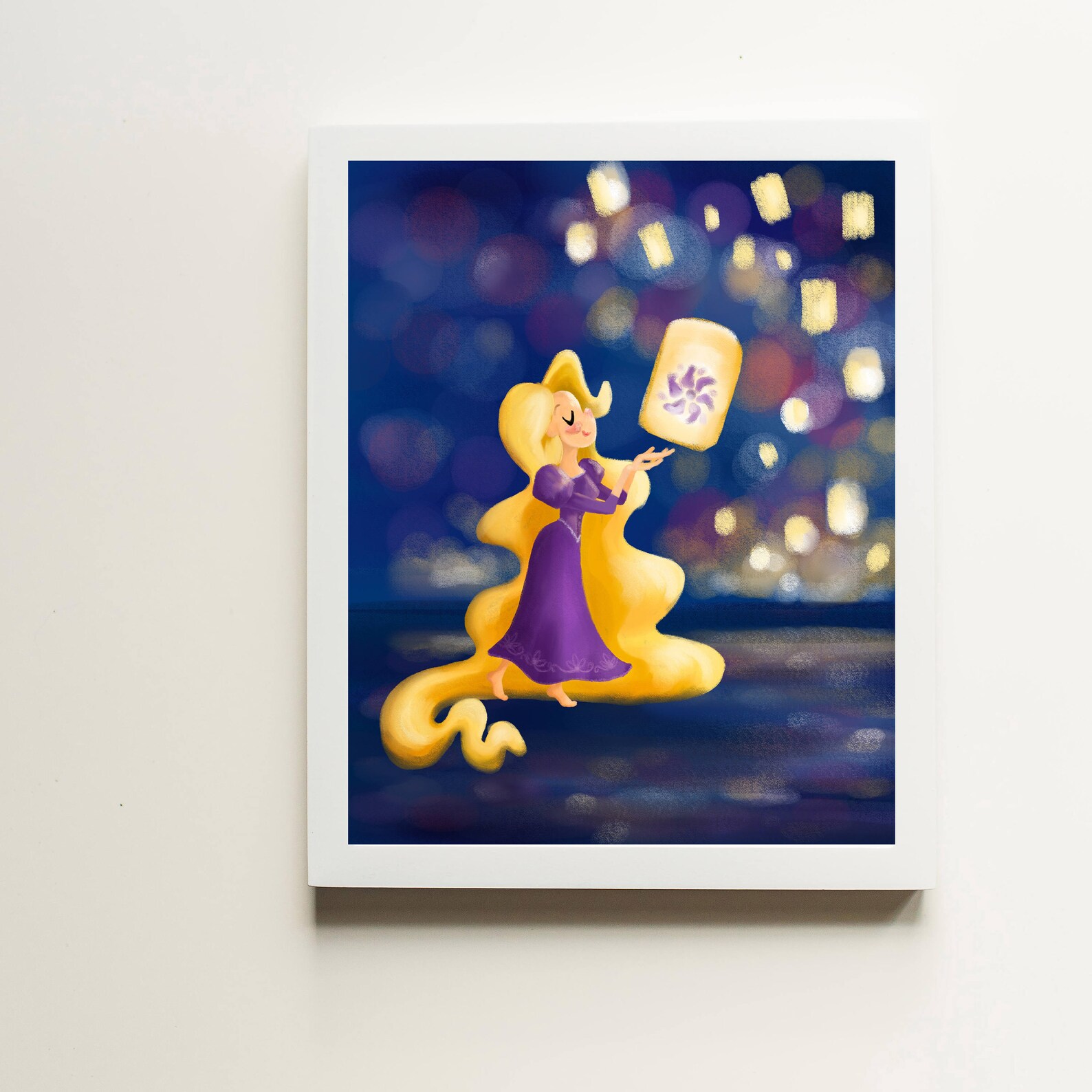 Rapunzel Lantern Art Print // Rapunzel // Disney // Tangled | Etsy