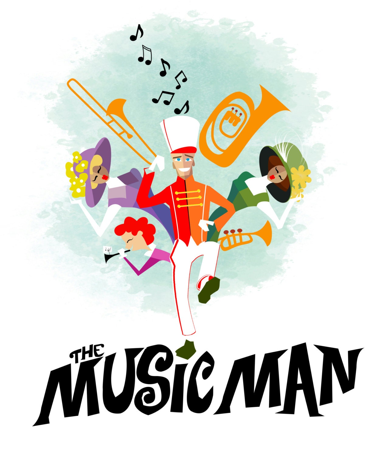 Music Man Art Print - Etsy