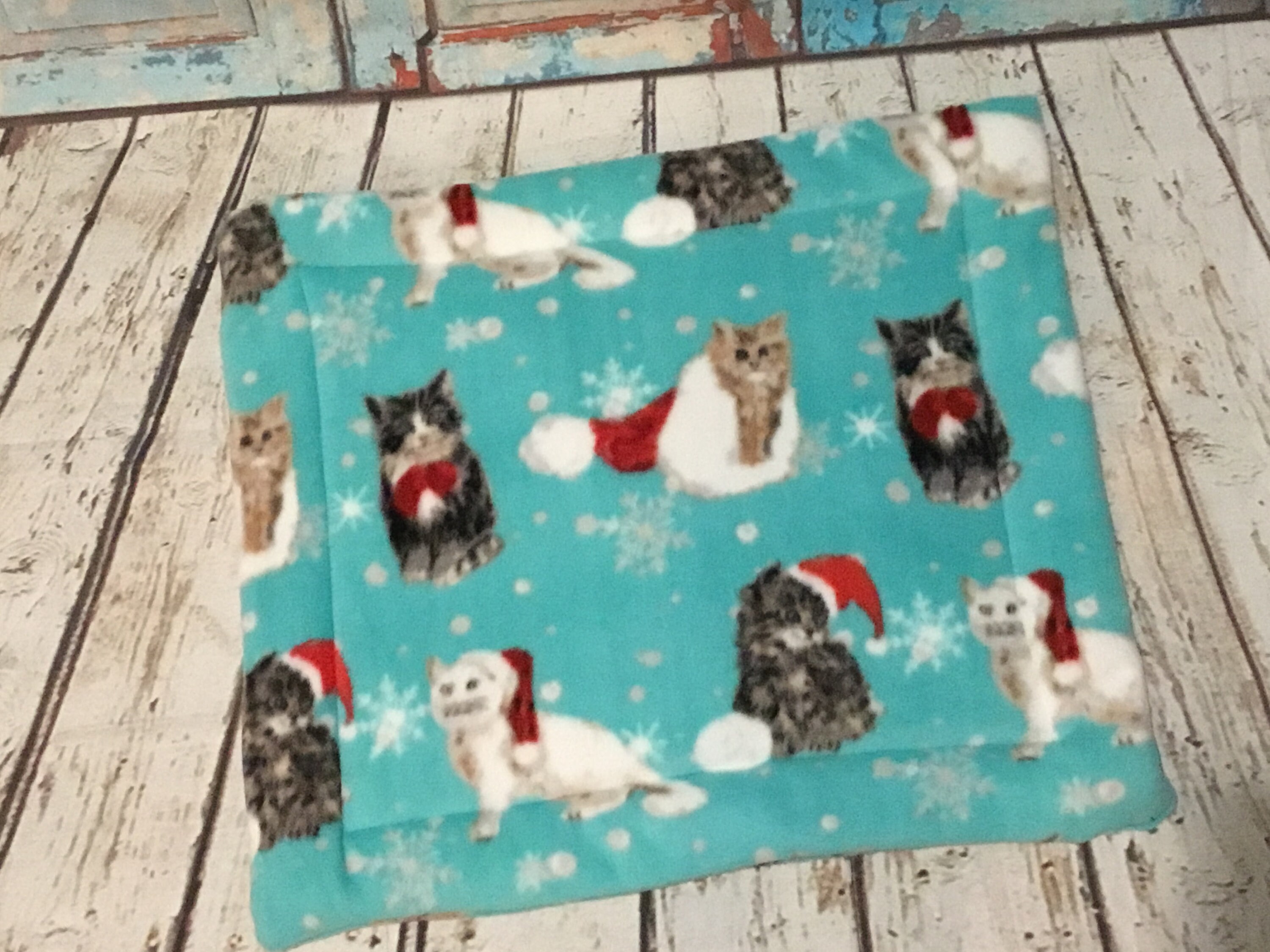 Cat Fleece Pad Play Mat Catnip Refillable Christmas - Etsy