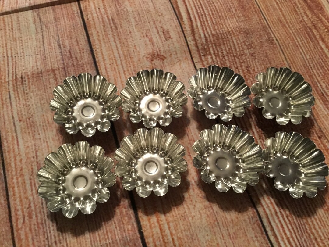 8 Metal Tartlette Tarte Mini Molds Wax Tarts New - Etsy