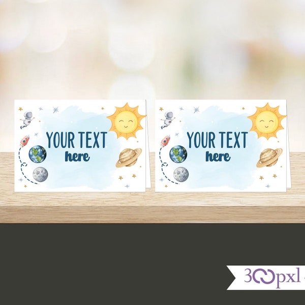 Space Place Cards - Etsy
