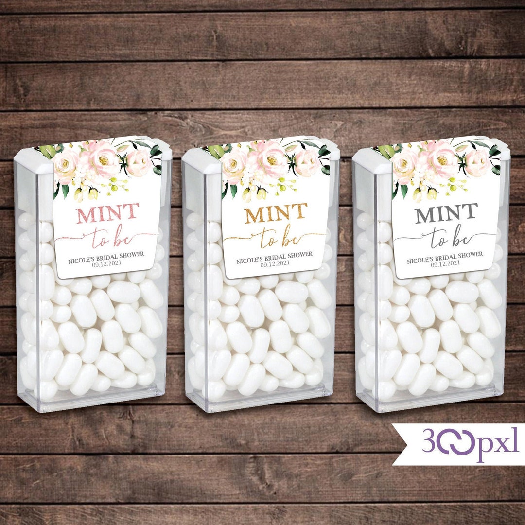 Personalized Mint to Be Tic Tac Wedding Favors, Bridal Shower Tic Tac ...