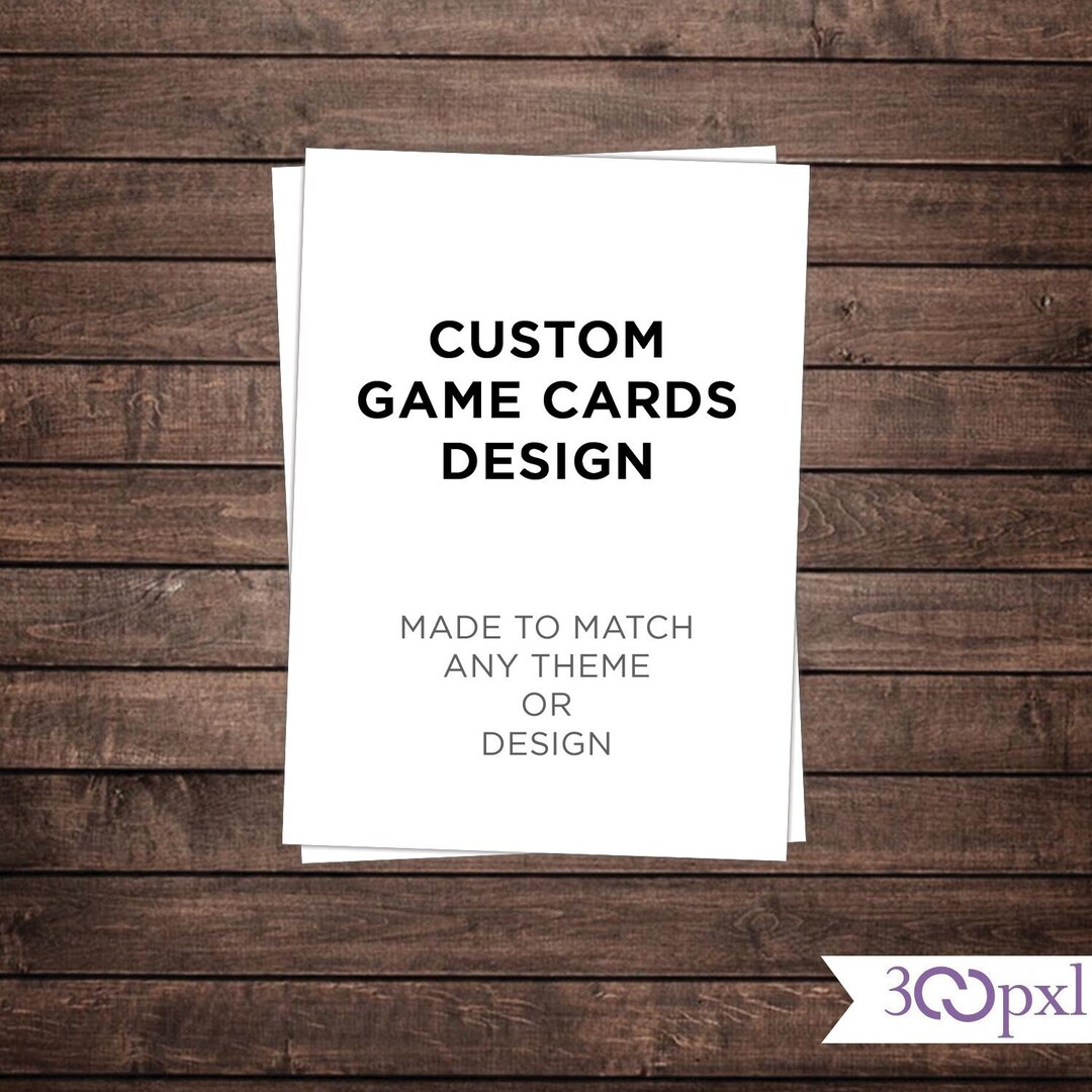Custom Game Cards Design Matching Playing Cards Matching Game - Etsy