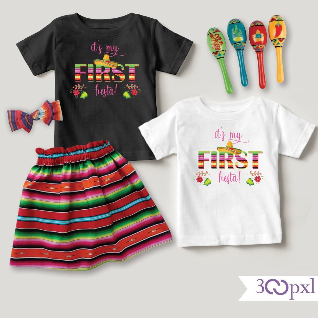 Fiesta Birthday Girl Bodysuit Taco Bout My First Fiesta Party Baby ...