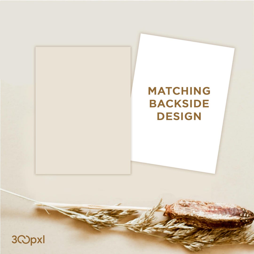 Custom Invitation Backside Design: Matching Invite Back - Etsy