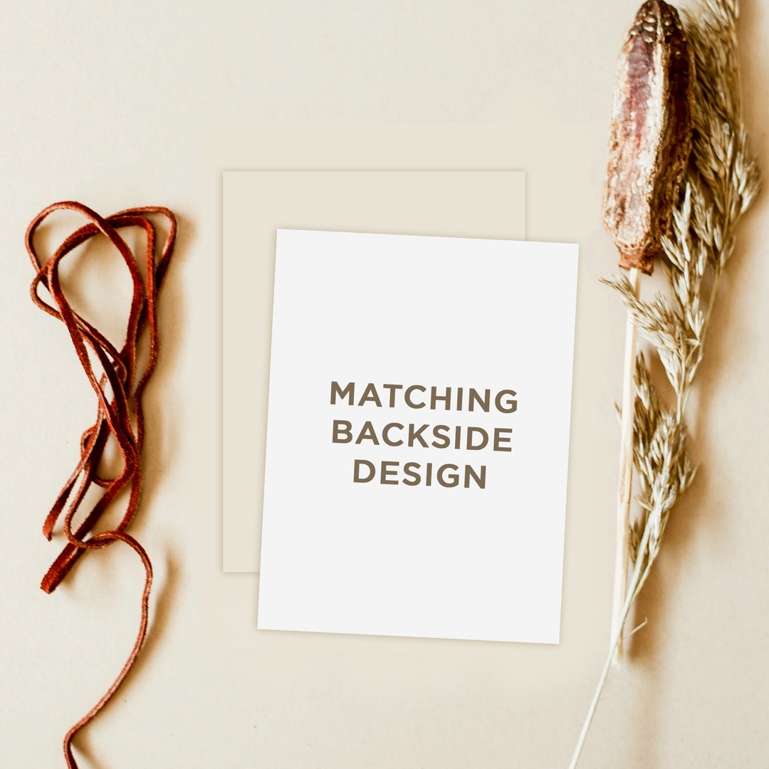 Matching Invitation Back, Custom Invitation Back, Invitation Backside ...