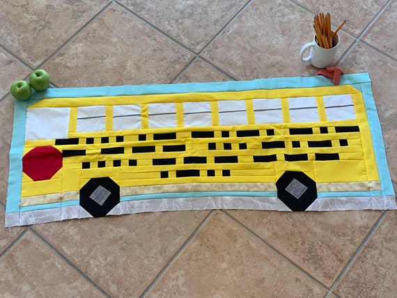 Back to School Quilt Pattern Wall Hanging Morse Code School | Etsy