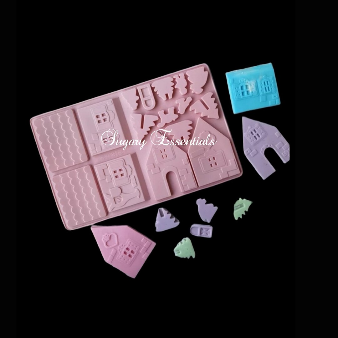 Large Gingerbread House Silicone Mold - Etsy