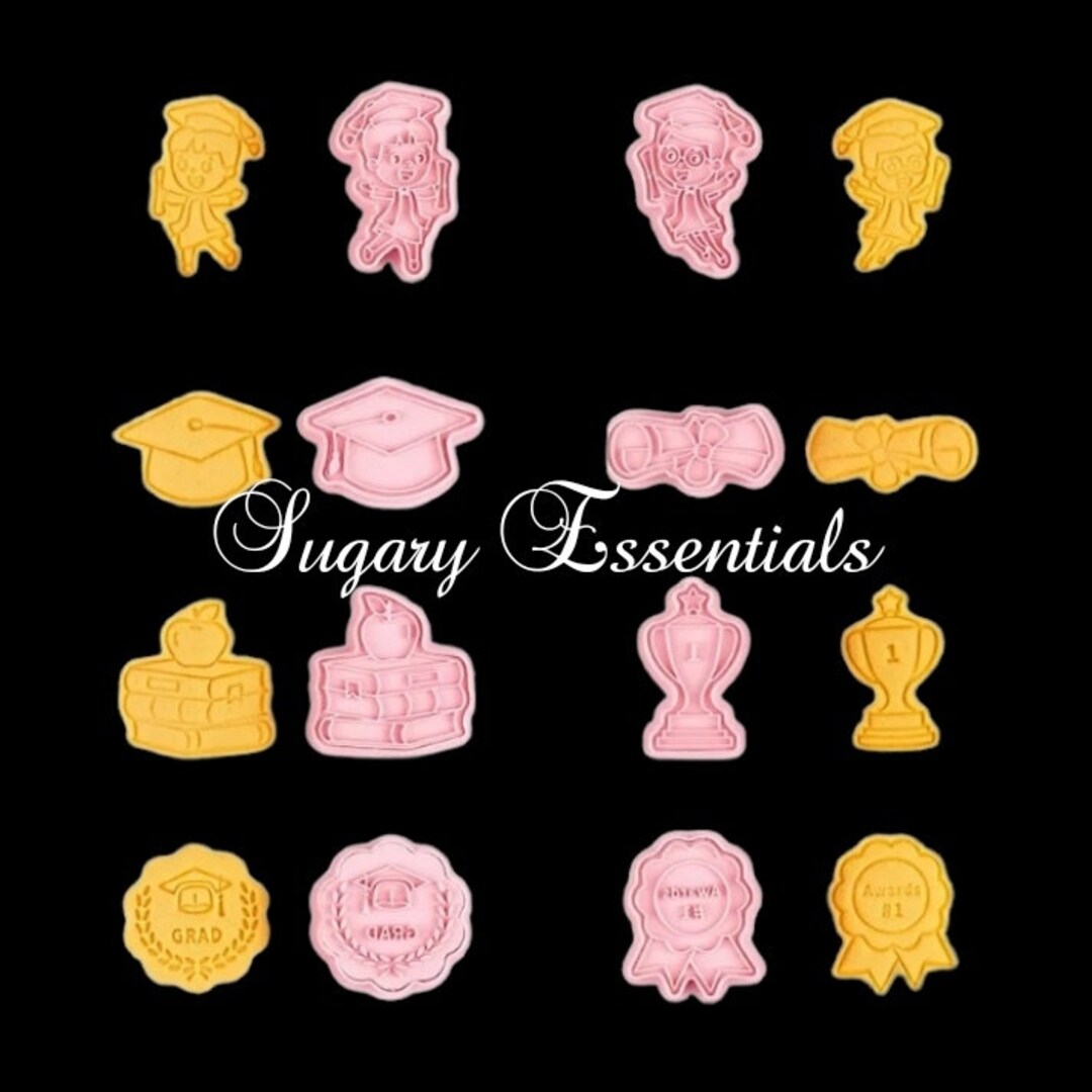 8 Pcs. Graduation Cutter/embosser Set - Etsy