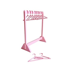 Pink Mini Clothing Rack - Etsy