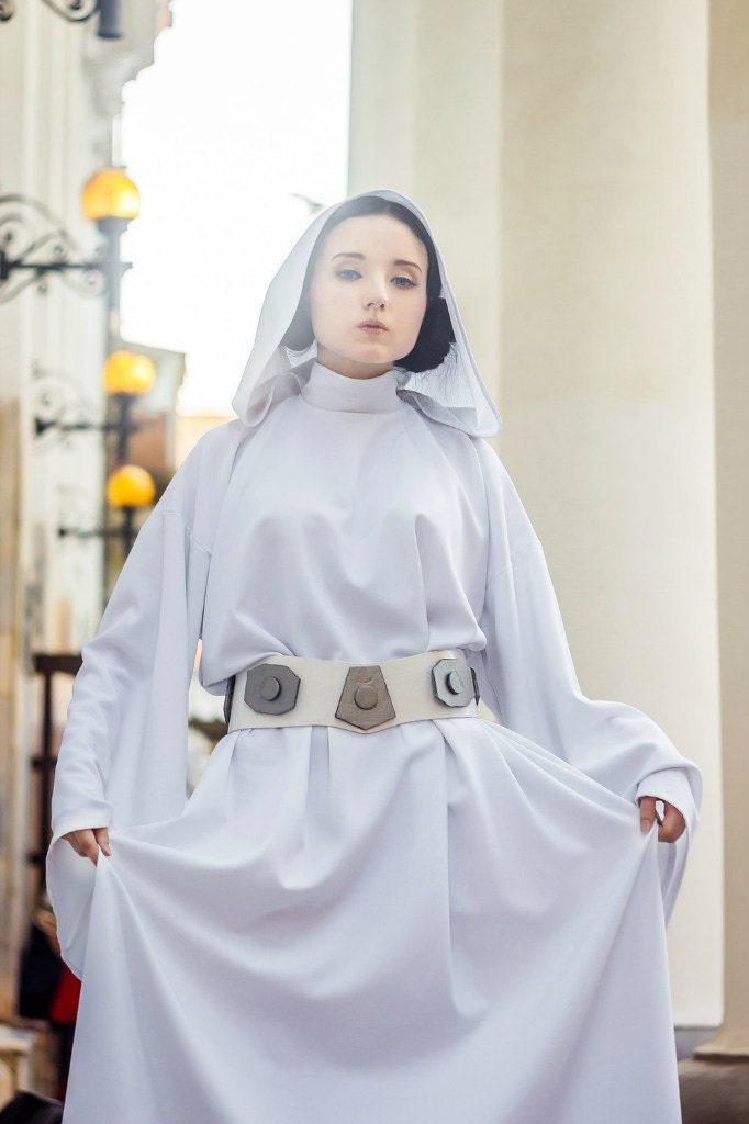 Princess Leia Costume, Princess Leia White Gown, Star Wars Cosplay ...
