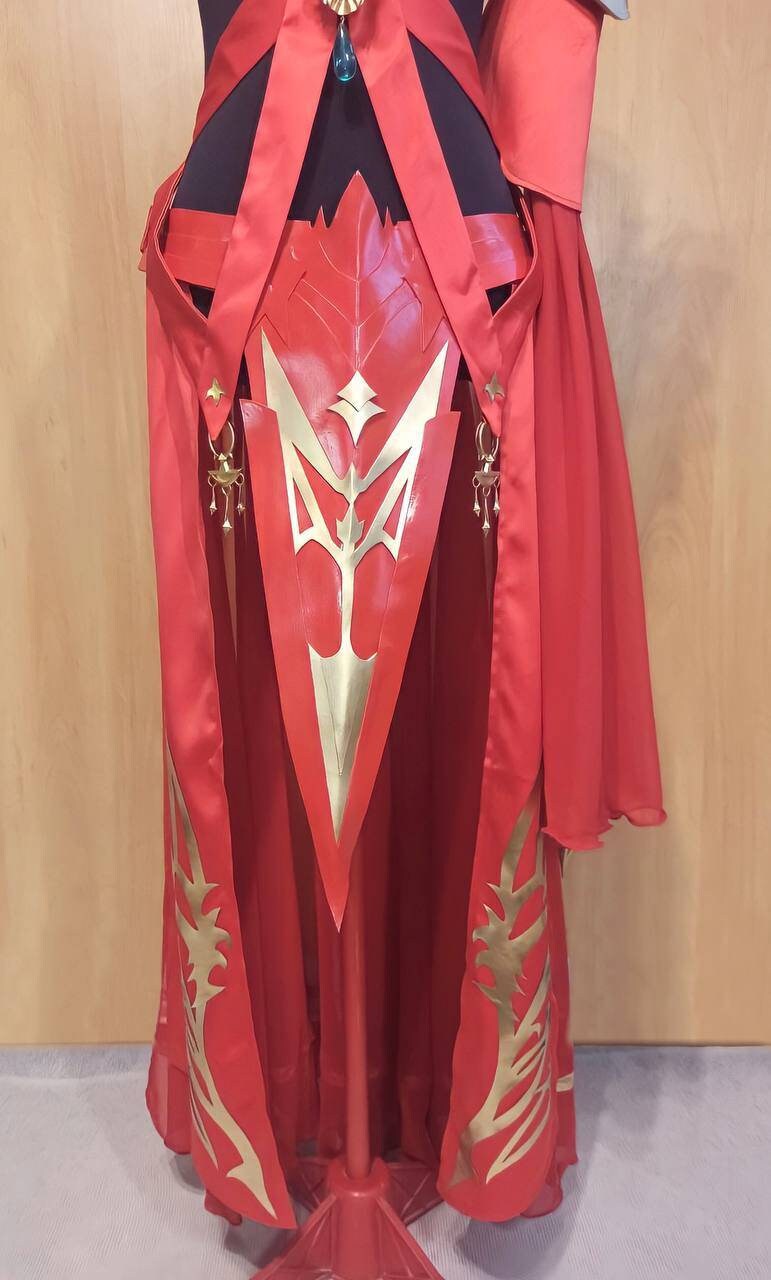 Final Fantasy XIV FF14 Lyse Hext Cosplay Costume Red Dress - Etsy UK