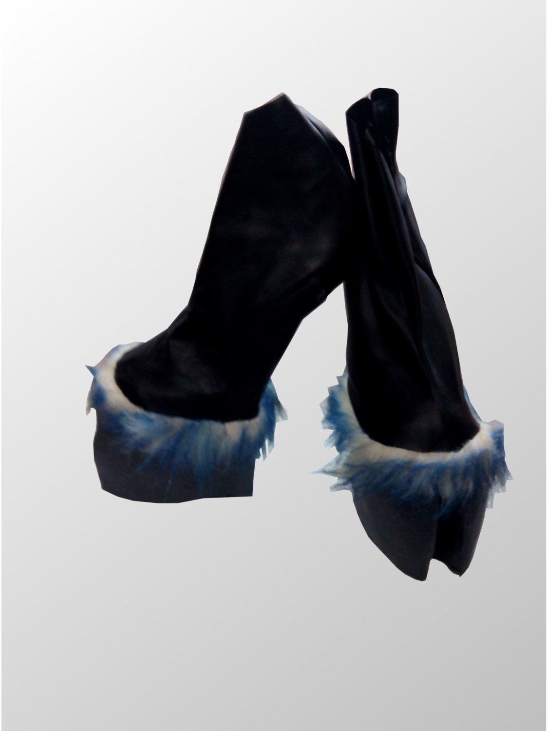 Black Hooves Devil Demon Feet Adult Shoe Costume Draenei | Etsy