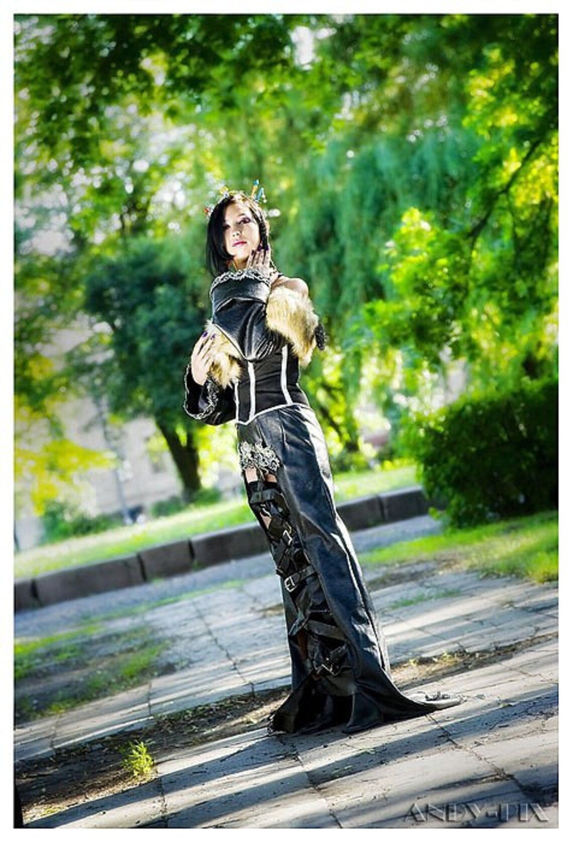 Unique Black Final Fantasy Roleplay Character Costume. Cosplay ...