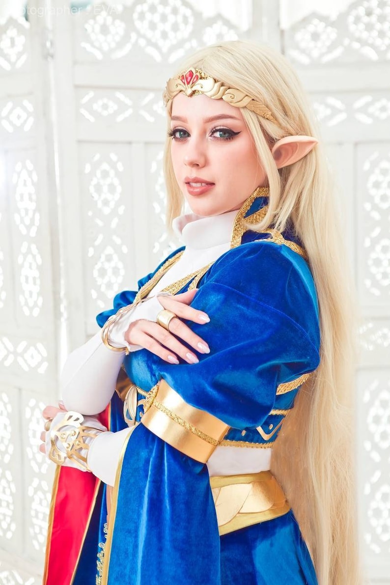 Princess Zelda Blue Royal Cosplay Dress From Breathe of the - Etsy