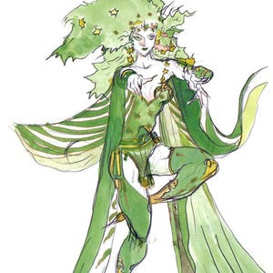 Final Fantasy 4 Rydia Cosplay Costume, Final Fantsy IV, Game Cosplay ...