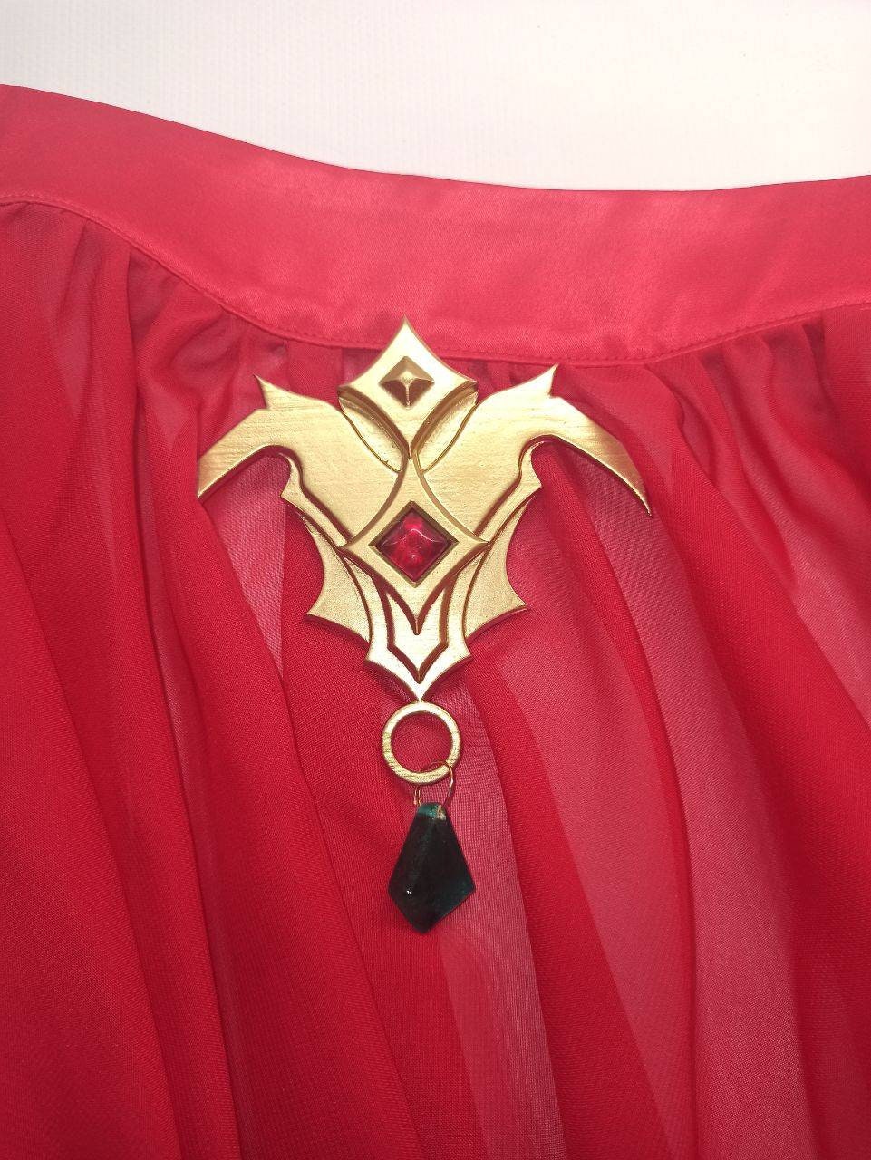 Final Fantasy XIV FF14 Lyse Hext Cosplay Costume Red Dress - Etsy UK