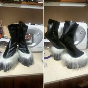 Black Hooves Devil Demon Feet Adult Shoe Costume, Draenei Hooves, D - Etsy