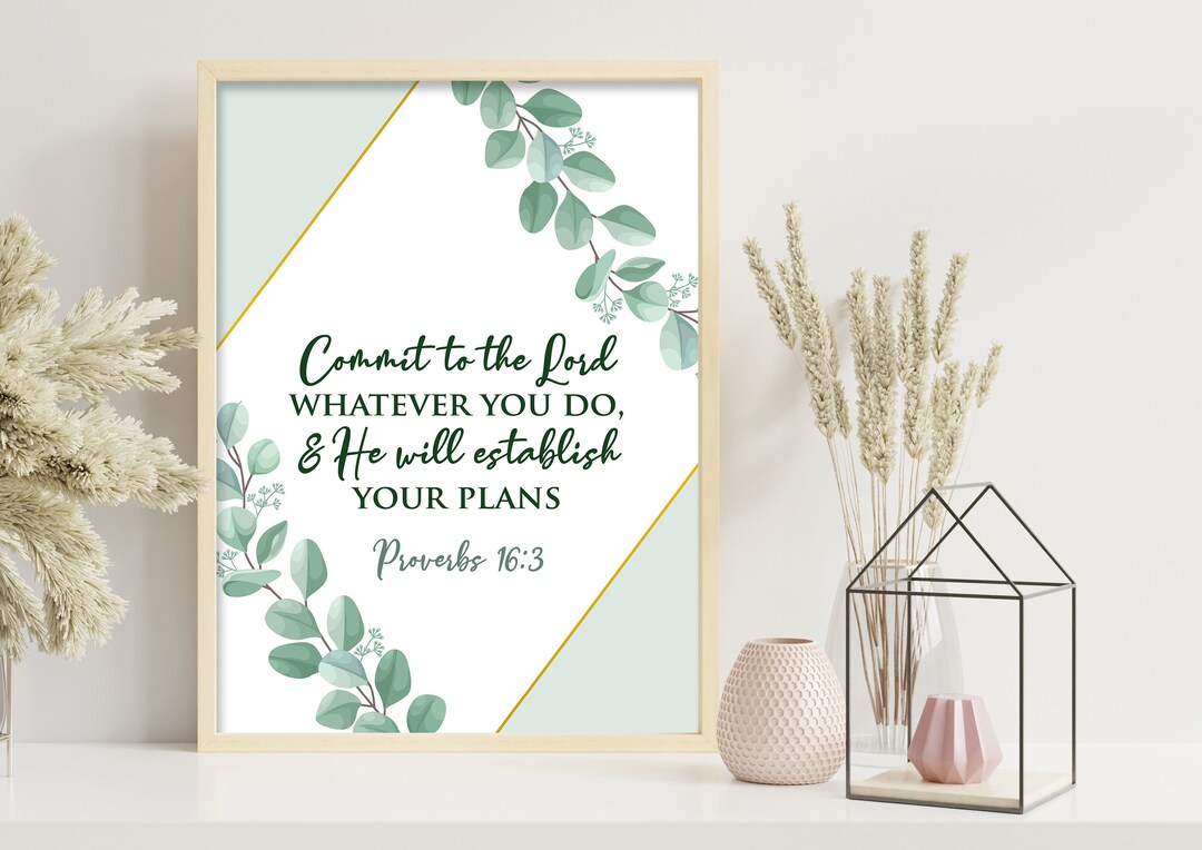 8x10 Inch Print / Bible Verse / Scripture Prints / Scripture Wall Art ...