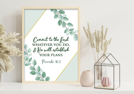 bible verse wall art Scripture wall art Bible verse scripture posters ...