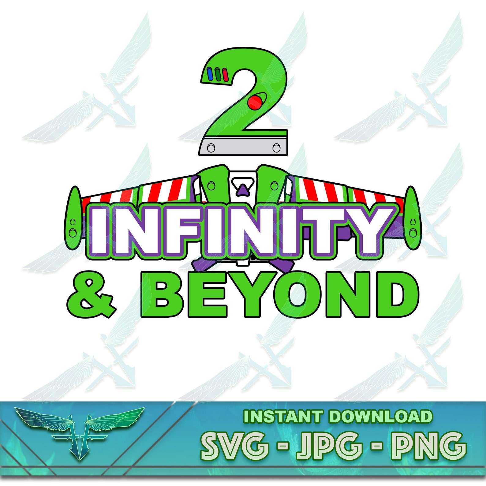 Two Infinity and Beyond Svg 2 Infinity & Beyond SVG Toy - Etsy