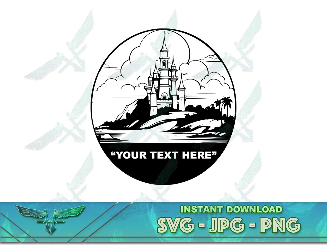 Magical Castle Svg, Customizable Castle SVG, Family SVG, Family ...