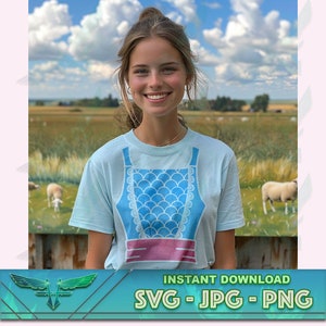 Bo Peep Costume Svg, Shepherdess Costume Svg, Little Bo Peep Costume ...