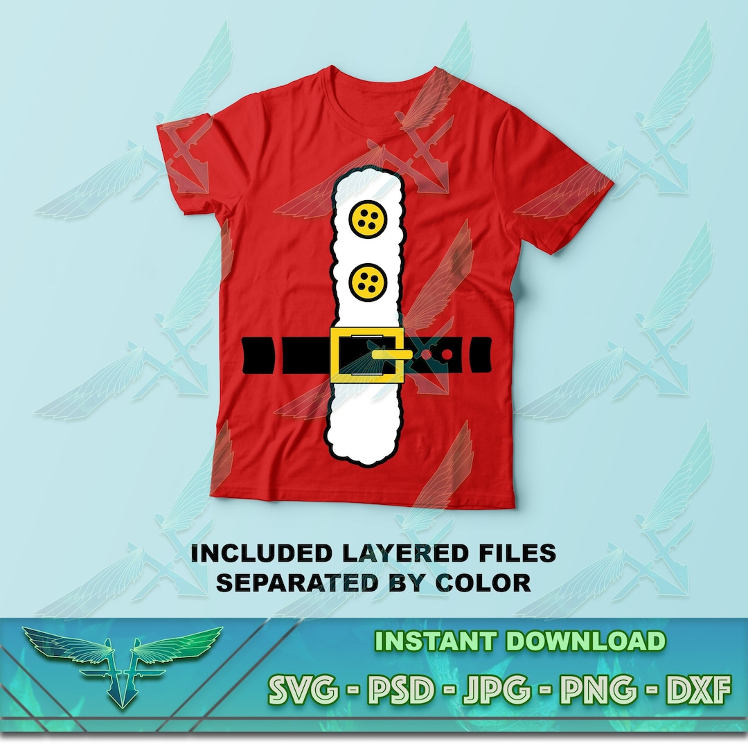 Christmas Santa Costume Svg, Santa Svg, Santa Costume Cutting File ...
