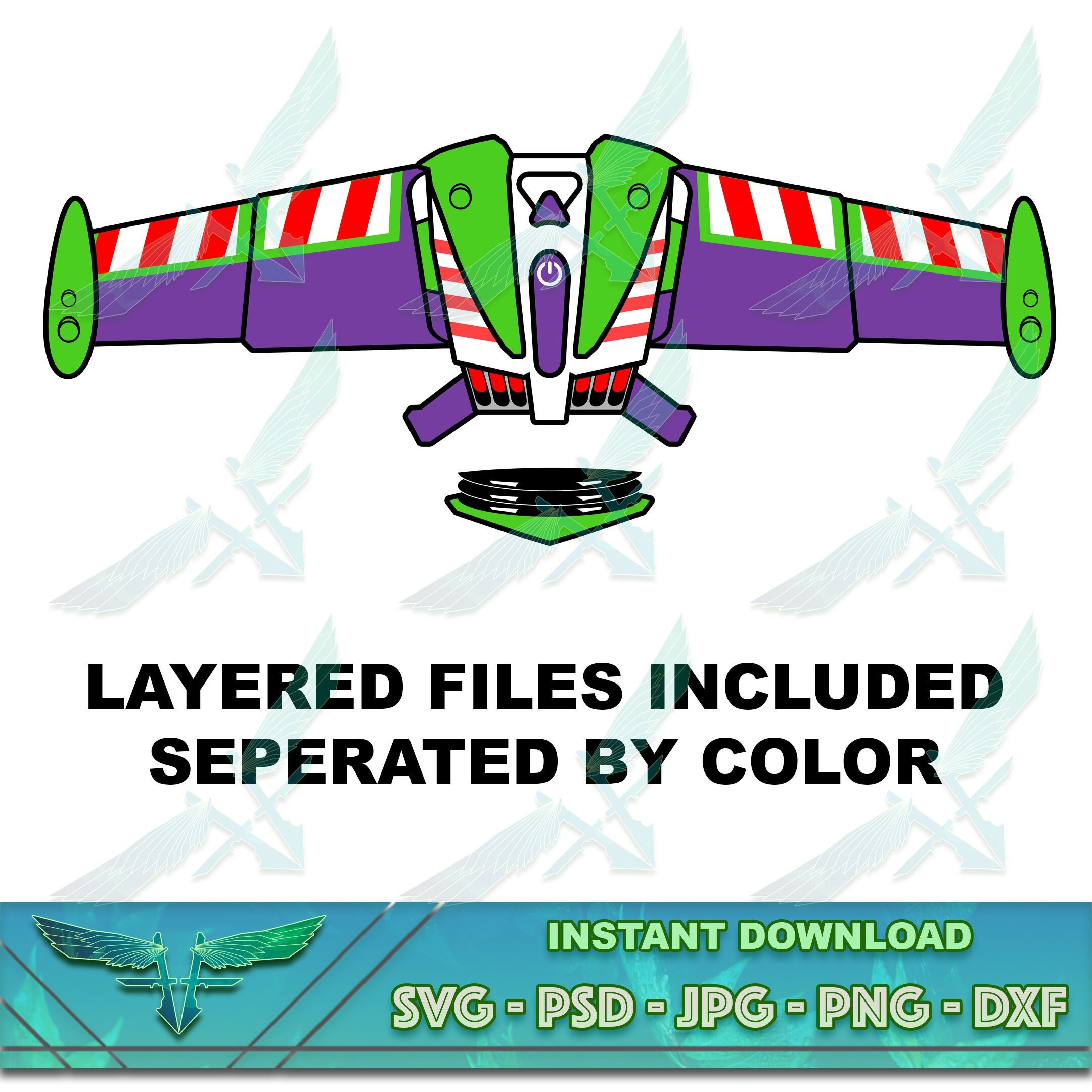 Buzz Lightyear Wings SVG