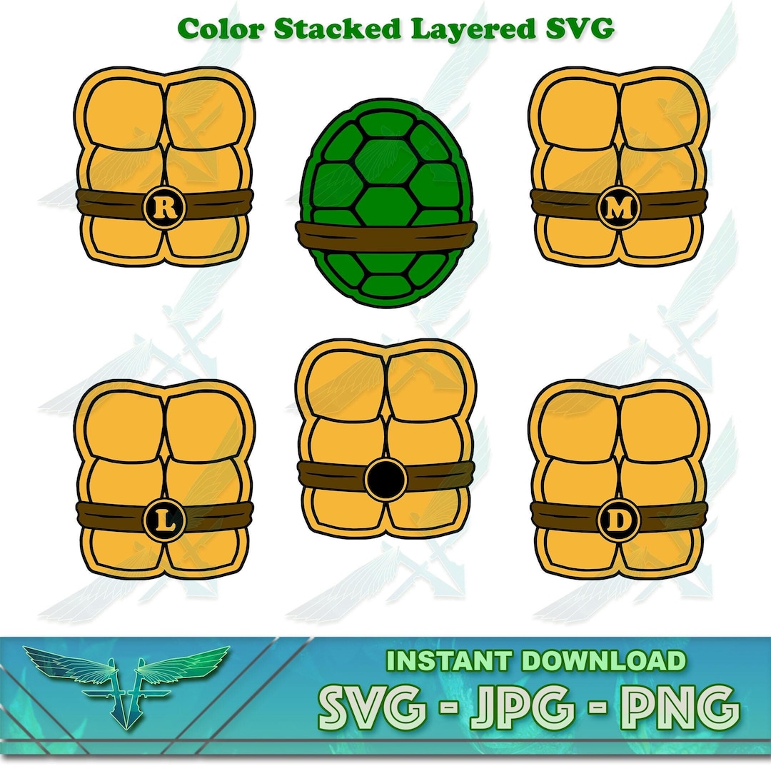 Turtle Costume SVG, Ninja Costume Svg, Turtle Shell Svg, Turtle Group ...
