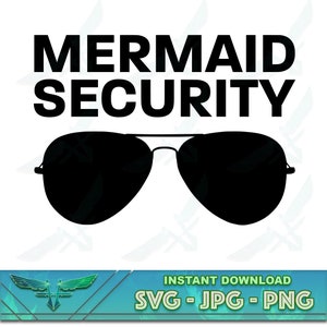 Mermaid Security SVG, Security Svg, Mermaid Security Tshirt Design ...