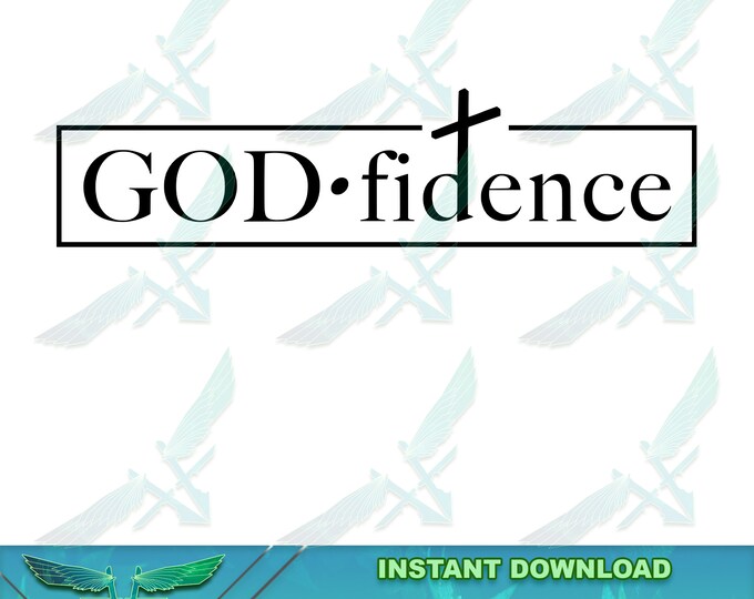 Godfidence SVG - Etsy