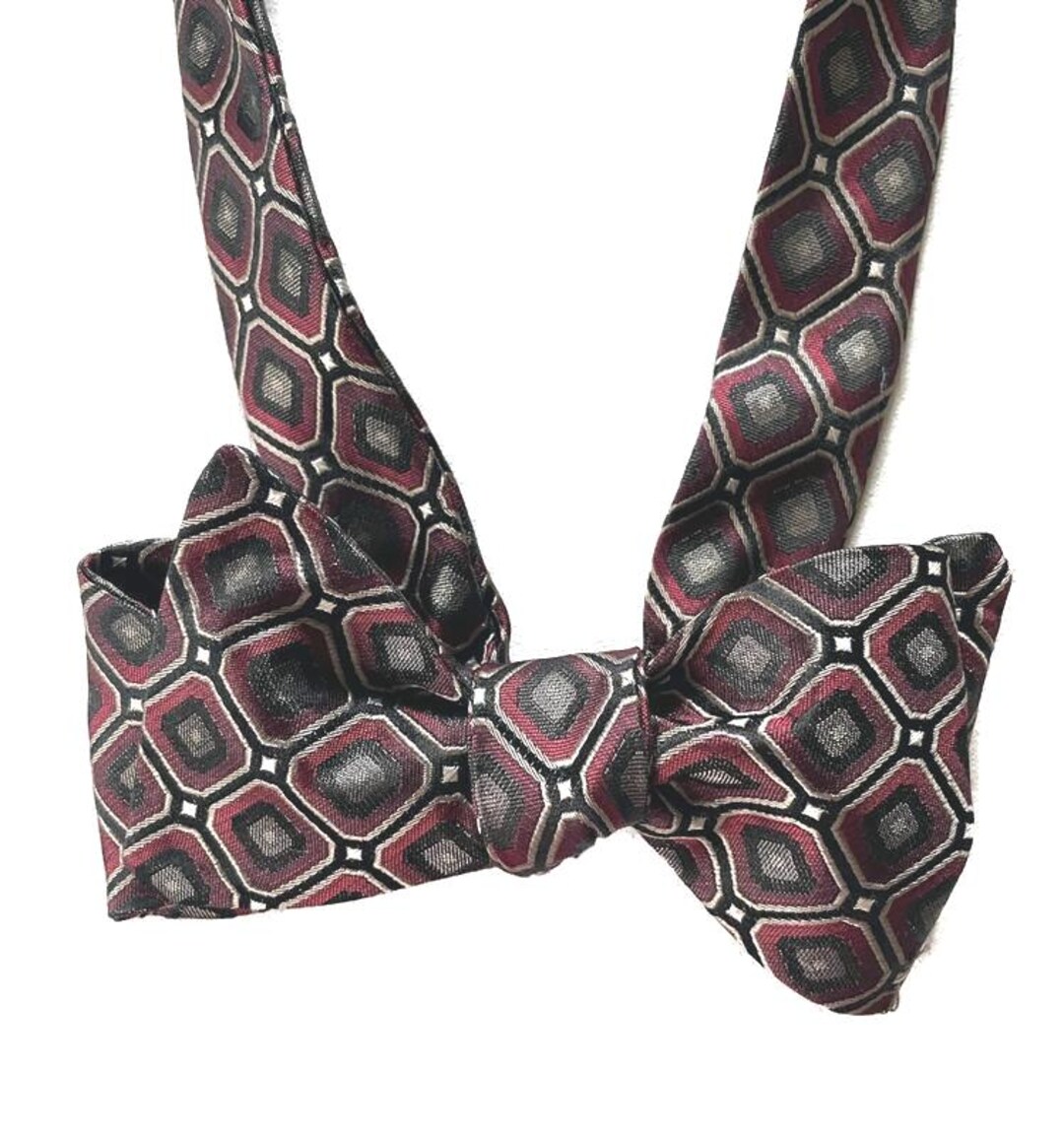 Handcrafted Silk Bow Tie - Esquire - One-of-a-kind - Self-tie or Pre ...