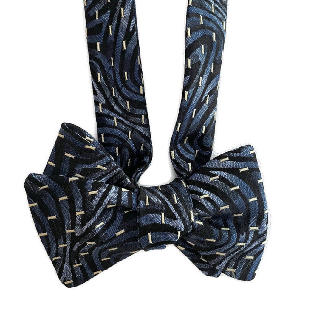 Men's Silk Bow Tie - Starry Night - One-of-a-kind, Self-tie or Pre-tied ...