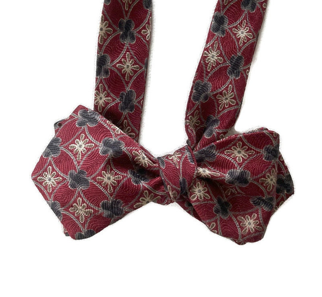 Men's Silk Bow Tie - Main Street - One-of-a-kind, Self-tie or Pre-tied ...