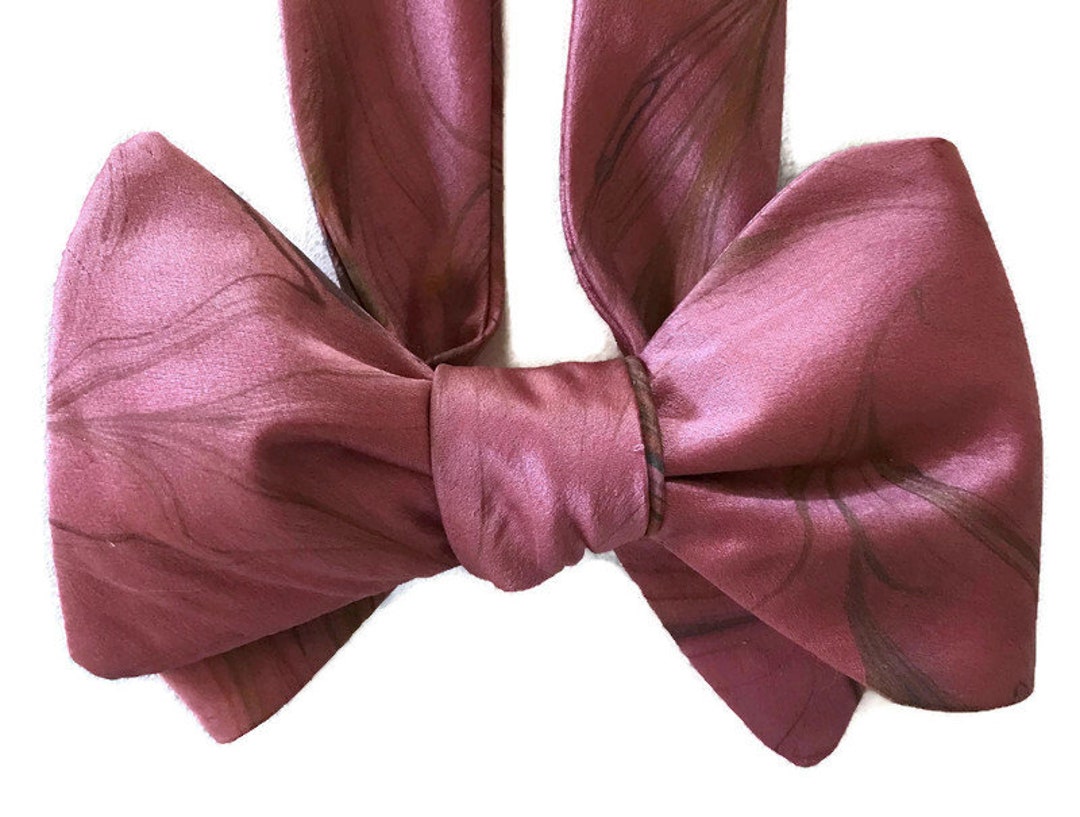 Men's Silk Bow Tie - Symphony - One-a-kind, Handcrafted, Self-tie or ...