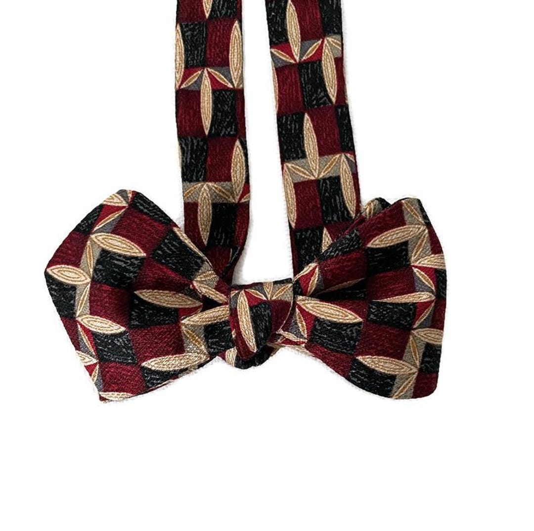 Handcrafted Silk Bow Tie - Jazz - One-of-a-kind - Pre-tied or Self-tie ...