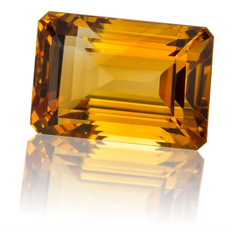 Natural Citrine 8mm X 6mm Emerald Cut Wholesale Lot of 5 Gemstones - Etsy