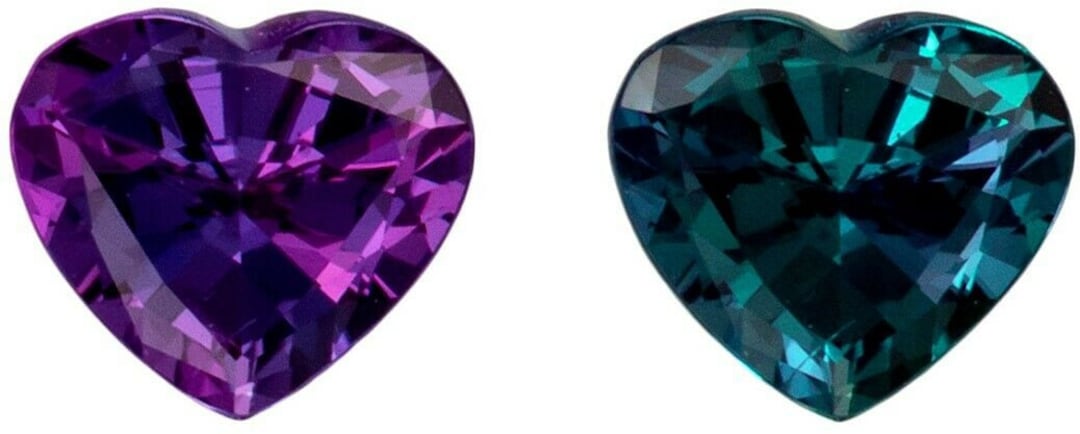 Lab Grown Alexandrite 9mm Heart Shape Lot of 1 Stone - Etsy