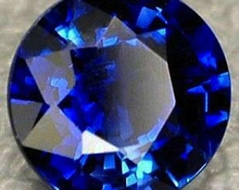 Wholesale Bright Blue Lab Created Sapphire 1-15mm Round - Etsy