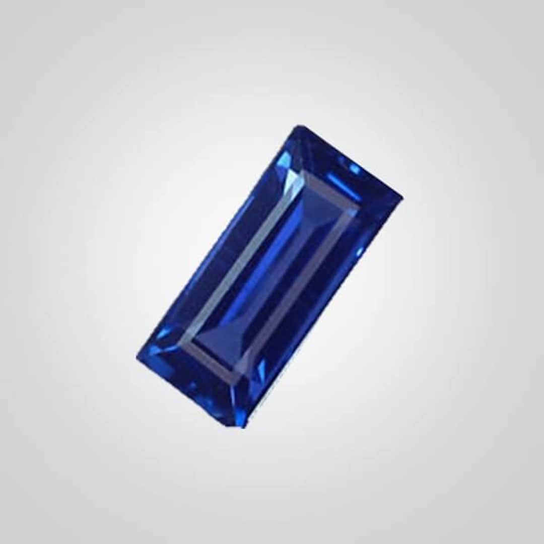Lab Grown Blue Sapphire 3mm X 1.5mm Bagette Wholesale Lot of 10 ...